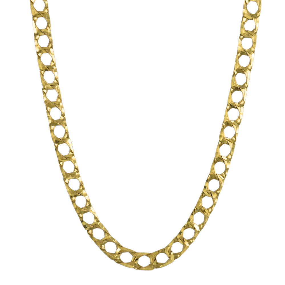 10KT Vanguard Casting Chain | Diamond Cut Chain in Gold